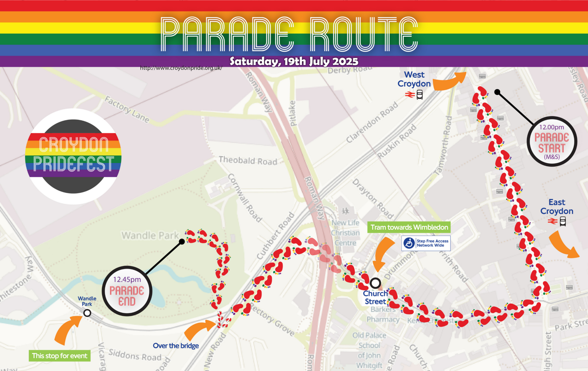 z-Backup – Parade Route - Croydon Pride